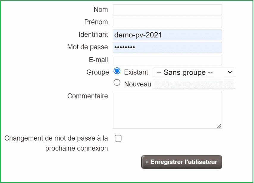 Créer les comptes utilisateurs Créer les comptes utilisateurs